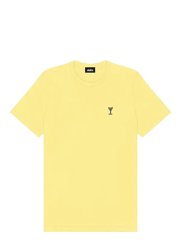DALIX Martini Cotton Tee - Yellow