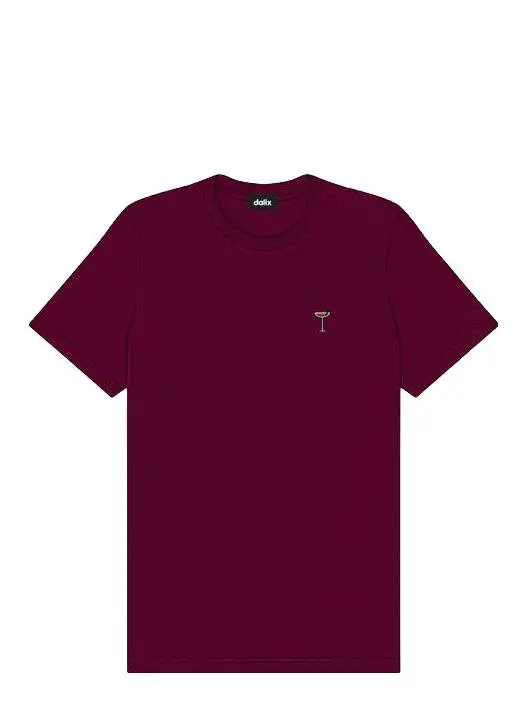 DALIX Coffee Martini Midweight Tee - Maroon