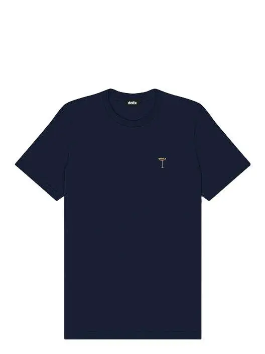 DALIX Coffee Martini Midweight Tee - Navy Blue