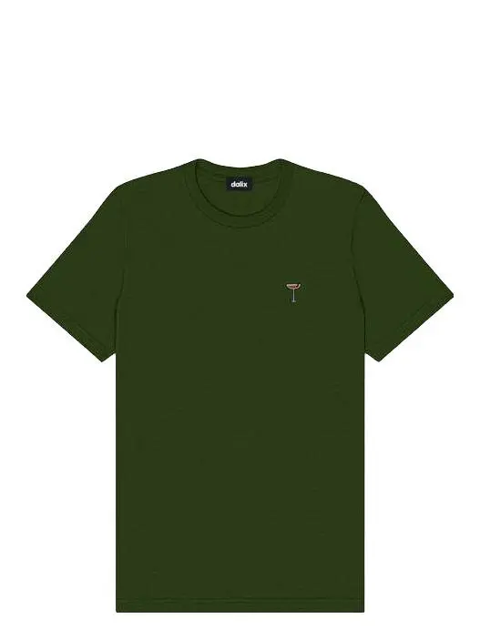DALIX Coffee Martini Midweight Tee - Olive