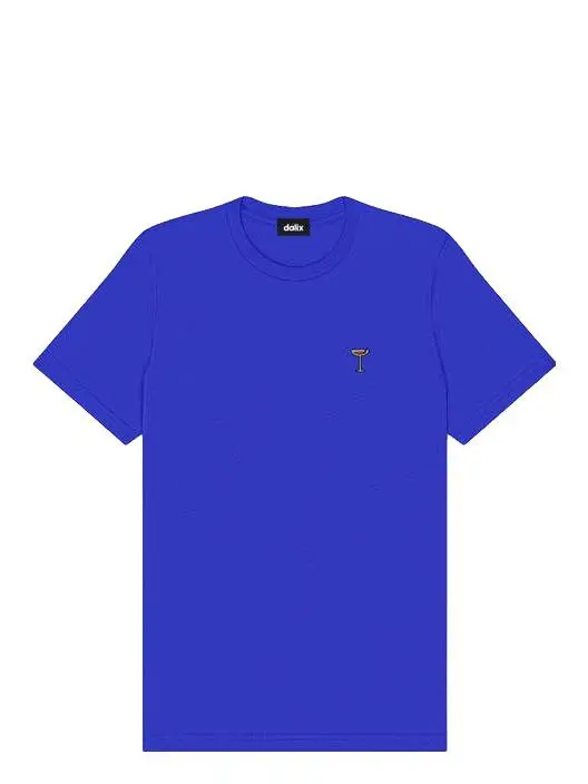DALIX Coffee Martini Midweight Tee - Royal Blue