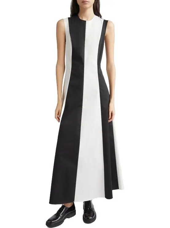 Partow Avenue Colorblock Sleeveless Maxi Dress - Pepper