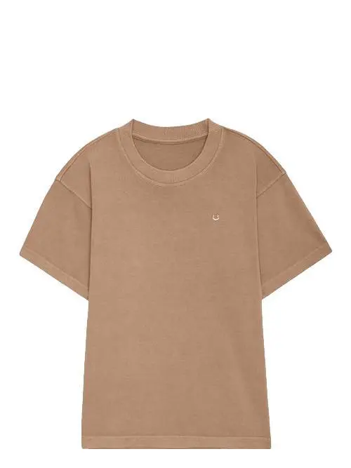 DALIX Lil Smile Heavyweight Pigment Dye Tee - Camel