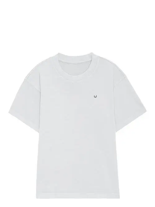DALIX Lil Smile Heavyweight Pigment Dye Tee - Lunar Gray