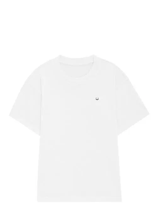 DALIX Lil Smile Heavyweight Pigment Dye Tee - White