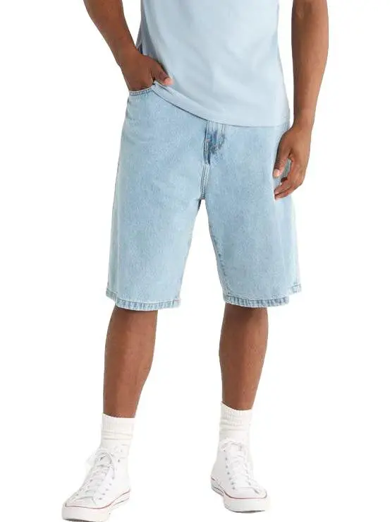 Carhartt Work In Progress Landon Denim Shorts - Blue (bleached)