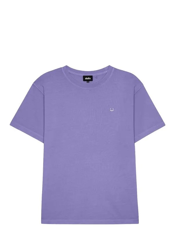 DALIX Lil Smile Midweight Garment Dye Tee - Purple Haze