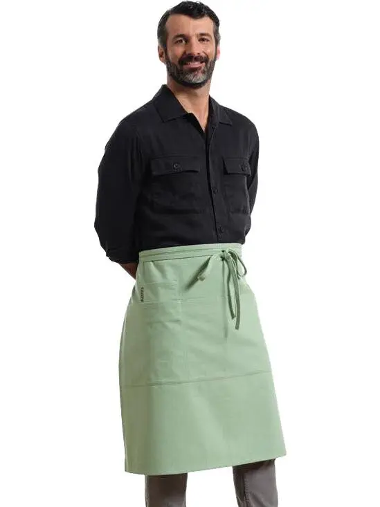 MEEMA Bistro Apron With Pockets - Sage Green