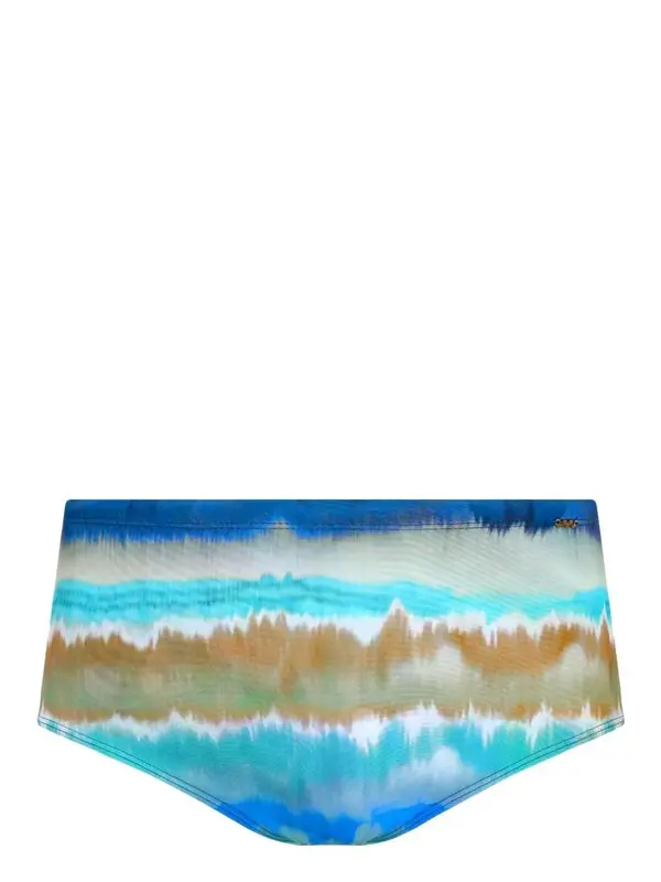 AMIR SLAMA Tie-dye Swim Trunks - Blue