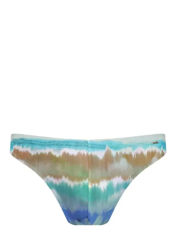 AMIR SLAMA Tie-dye Swim Trunks - Blue