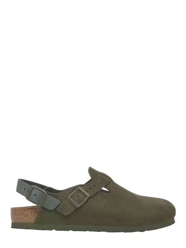 BIRKENSTOCK Tokio Buckled Backless Clogs - Green