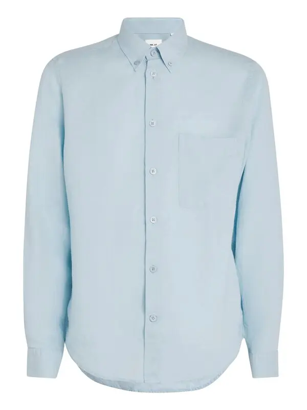 Nn07 Linen Arne Shirt - Blue