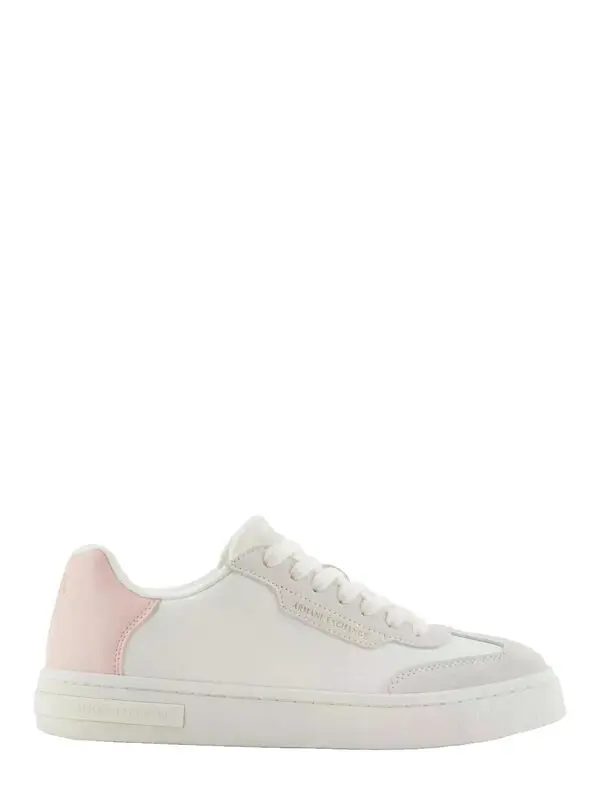 Armani Exchange Leather Sneakers - White