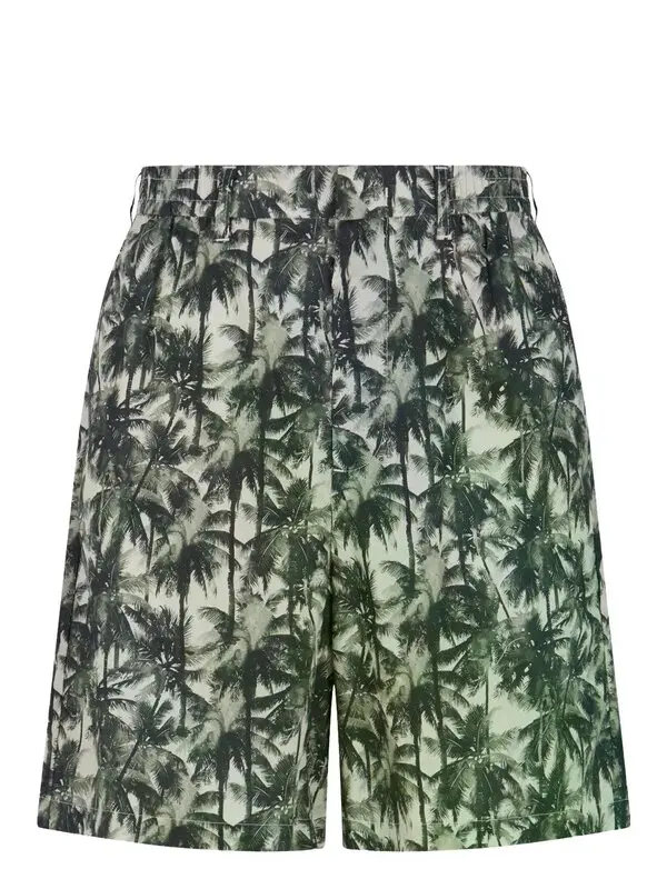 Armani Exchange Graphic-print Shorts - Green