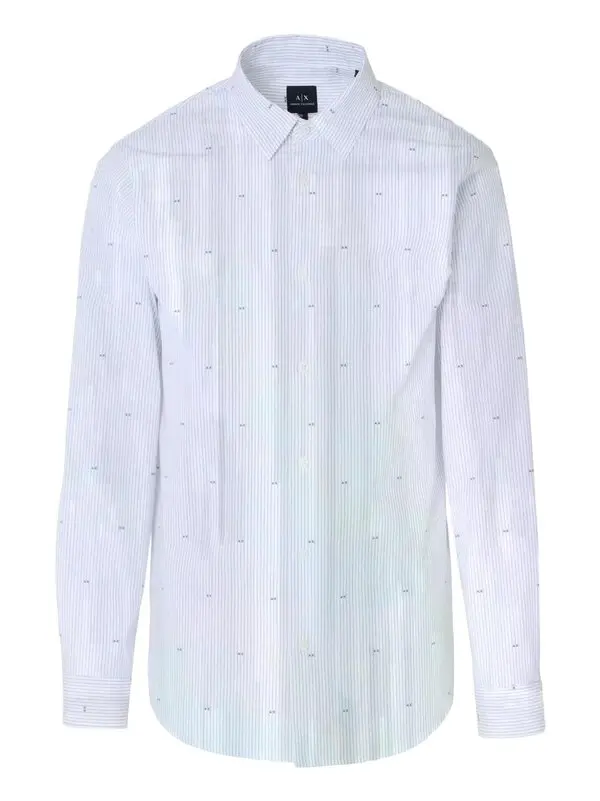 Armani Exchange Monogram Shirt - White