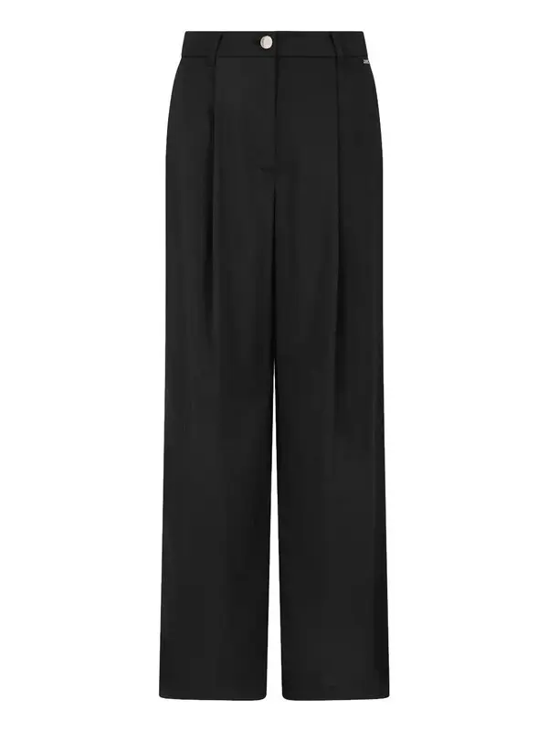 Armani Exchange Straight-leg Trousers - Black