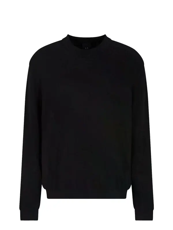 Armani Exchange Crew-neck Sweatshirt - Black