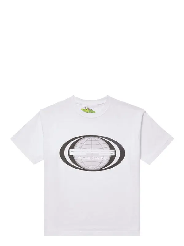SP5DER Jumbo Globe Tee - White