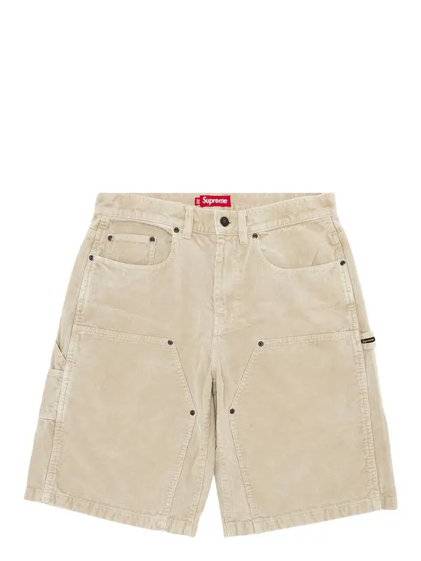 Supreme Washed Corduroy Double Knee Painter Short - Tan