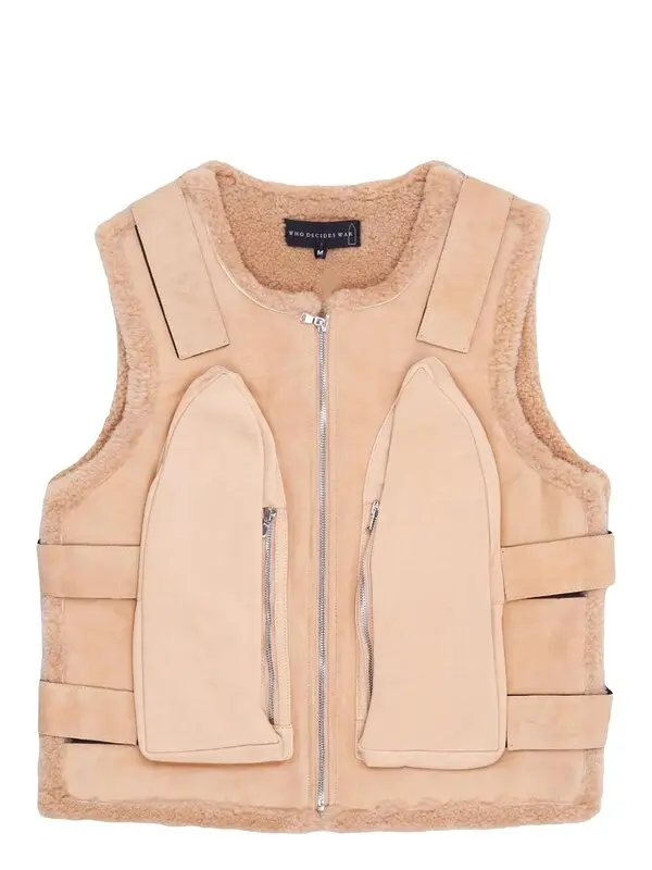 WHO DECIDES WAR BY EV BRAVADO Bullet Point Vest - Tan