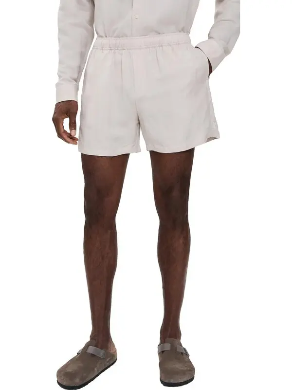 AUTO-REPLY Linen Blend Shorts - Sand