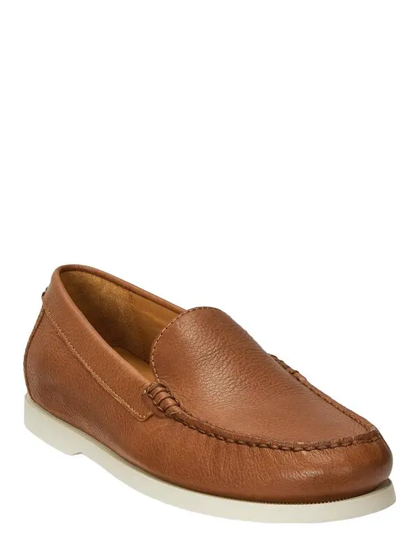 Ralph Lauren Merton Moc Toe Loafer - Tan