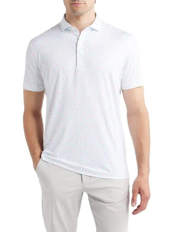 Johnnie-o Pin Up Featherweight Performance Polo - White