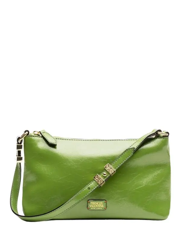FRANCES VALENTINE Freddie Leather Shoulder Bag - Green