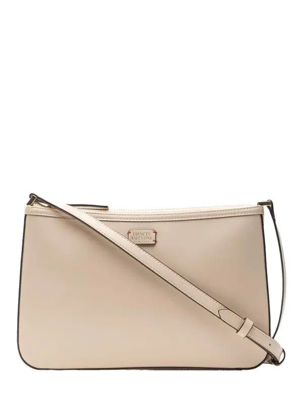 FRANCES VALENTINE Poppy Leather Crossbody Bag - Oyster