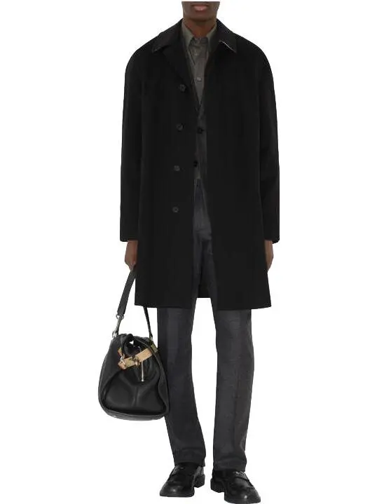 Burberry Mid-length Cashmere Car Coat - Black