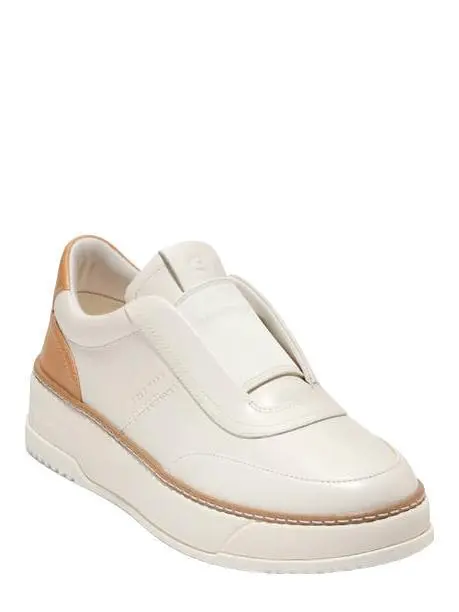Cole Haan Grandprø Maxfield Slip-on Sneaker - Ivory/ Biscuit/ Ivory