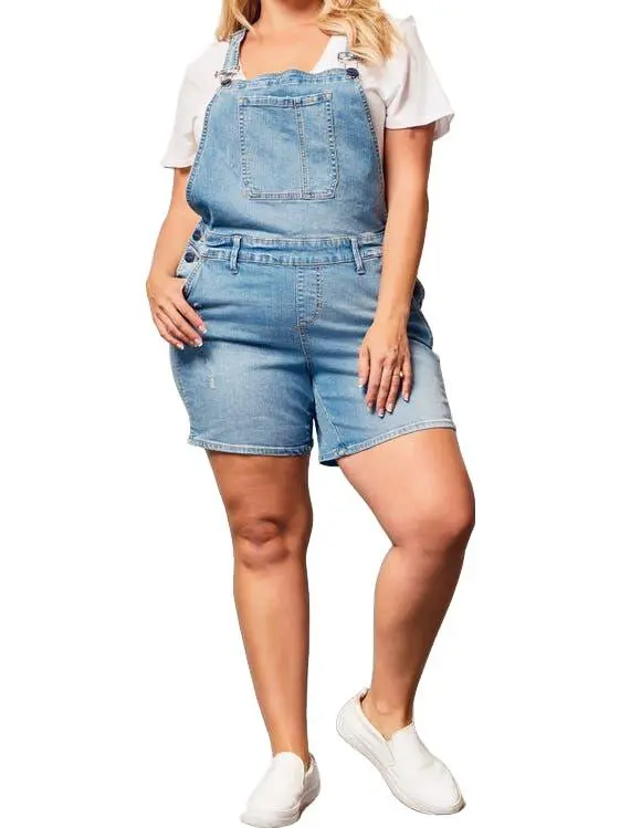 SLINK JEANS Stretch-denim Shortalls - Sophie