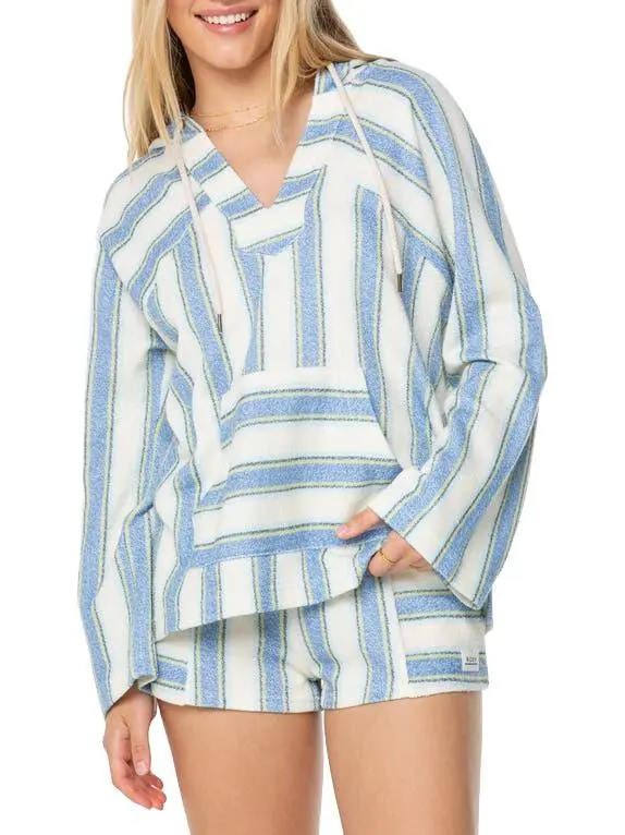 Roxy Striped Relaxed Hoodie - Star Sapphire