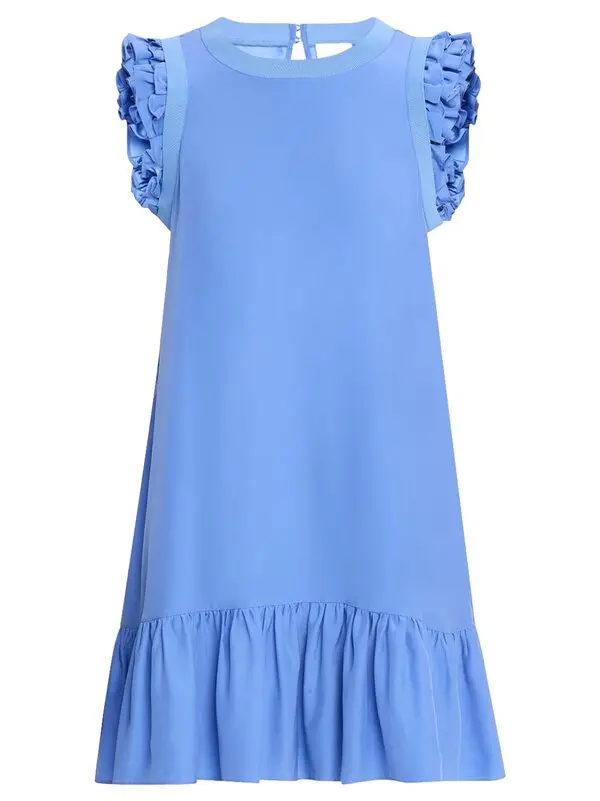 Cinq À Sept Nila Flutter-sleeve Mini Dress - Endless Sky