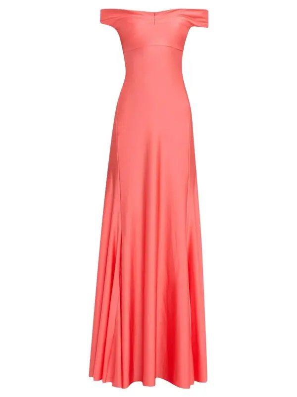 Chiara Boni La Petite Robe Off-shoulder Jersey Gown - Corallo