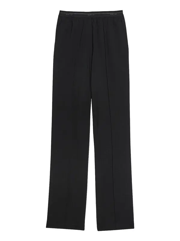 Helmut Lang Logo Waistband Car Trousers - Black