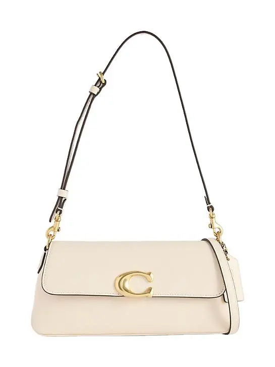 COACH® Leather Shoulder Bag - B4/chalk
