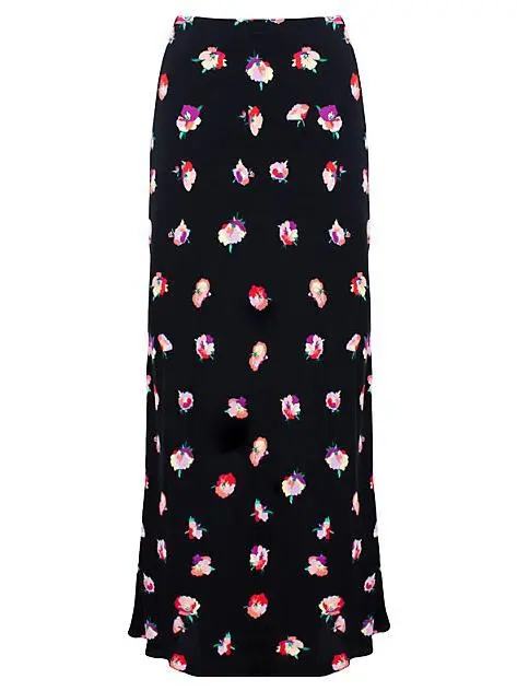 RO&ZO Floral-print Elasticated-waist Woven Maxi Dress - Multi