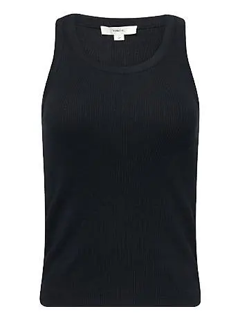 Vince Stretch-jersey Top - Black
