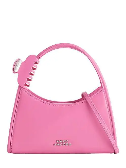 Marc Jacobs The Glam Claw Clip Leather Cross Body Bag - Bow Pink