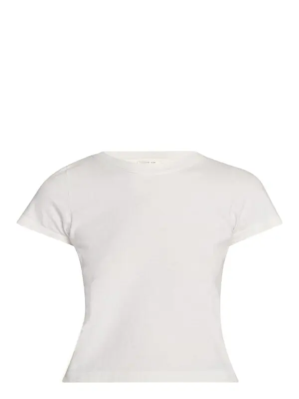 THE ROW Tori Shrunken T-shirt - Offwht