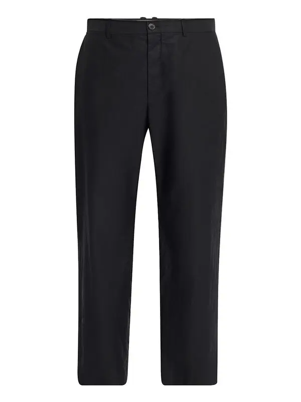 THE ROW Zuzana Cotton Ankle Pants - Black