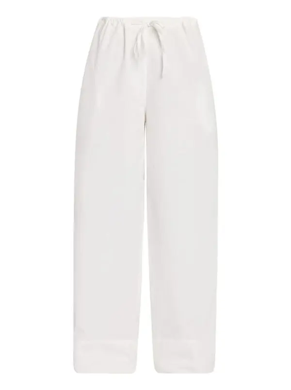 THE ROW Enea Wide-leg Pants - Off White