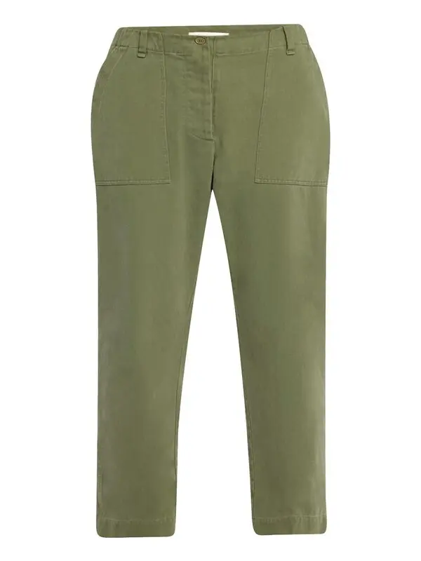 THE ROW Vendula Mid-rise Cargo Pants - Khaki Green