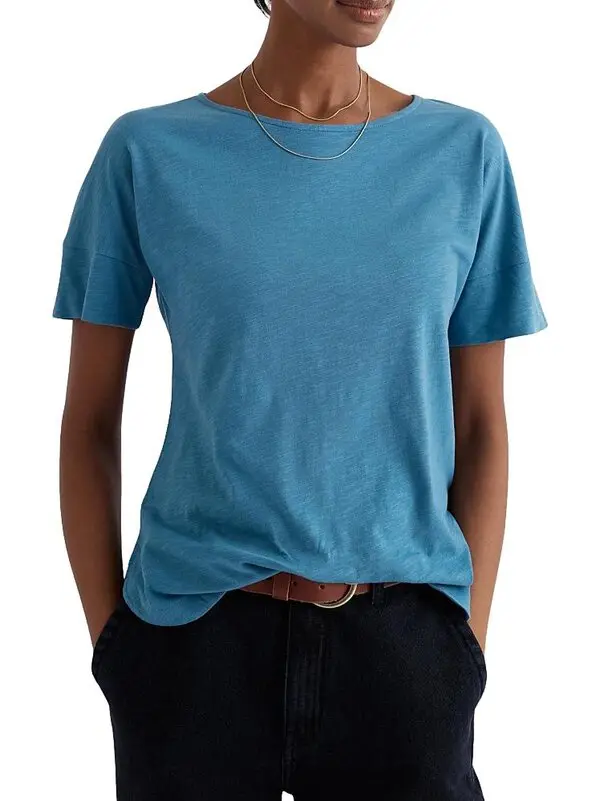 SEASALT CORNWALL Bryher View Striped T-shirt - Minnow