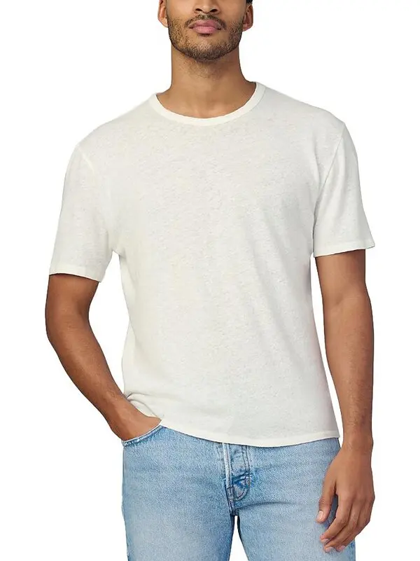 Joe's Jeans Bespoke Regular Fit Linen Tee - Sea Salt