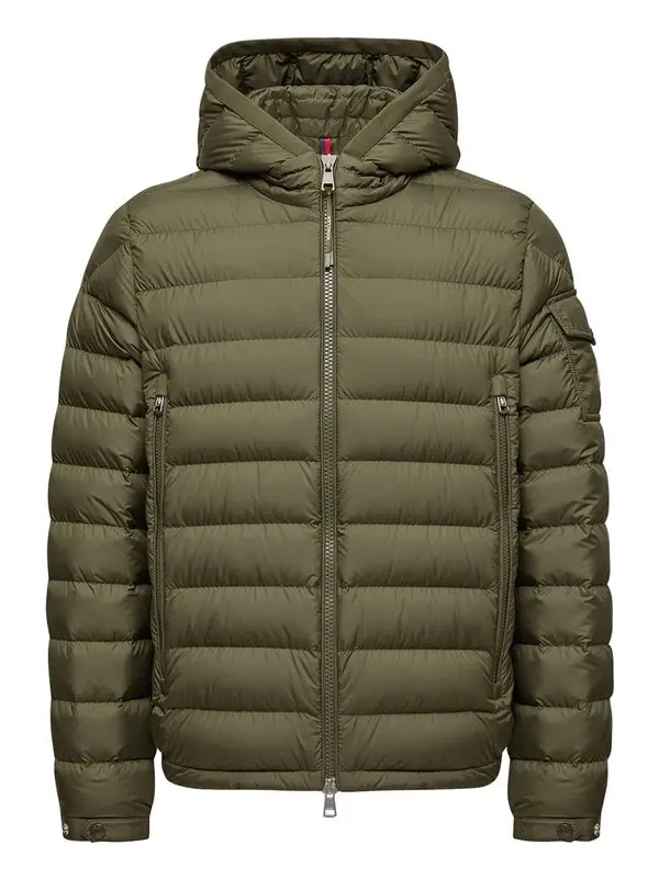 Moncler Galion Hooded Down Jacket - Green