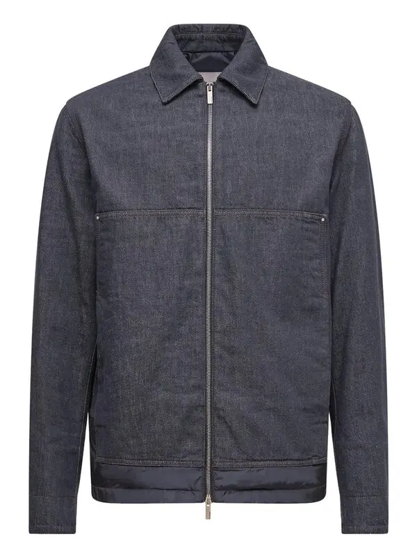 Moncler Ormoy Denim Down Shirt Jacket - Blue