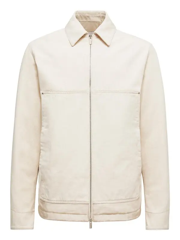 Moncler Ormoy Denim Down Shirt Jacket - White