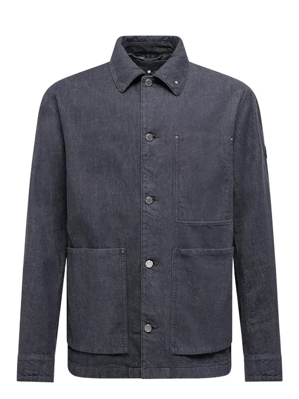 Moncler Forets 3-in-1 Denim Shirt Jacket - Blue